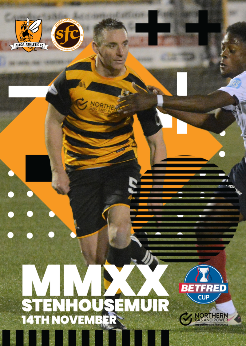 Stenhousemuir Programme - Alloa Athletic FC
