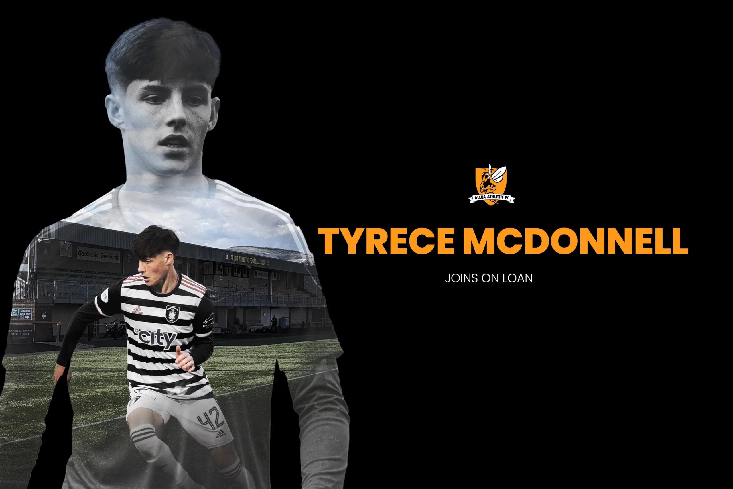 Tyrece McDonnell Joins - Alloa Athletic FC